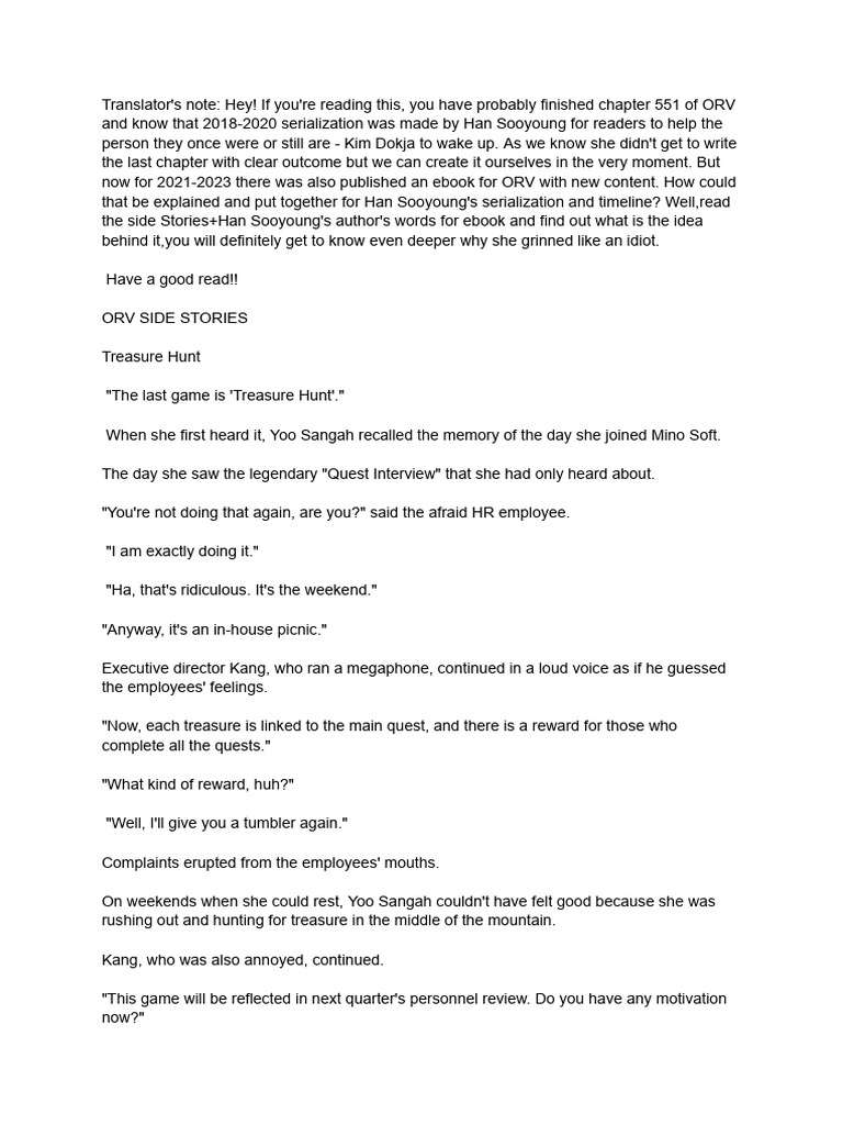 Orv Extra Content-side Stories | PDF