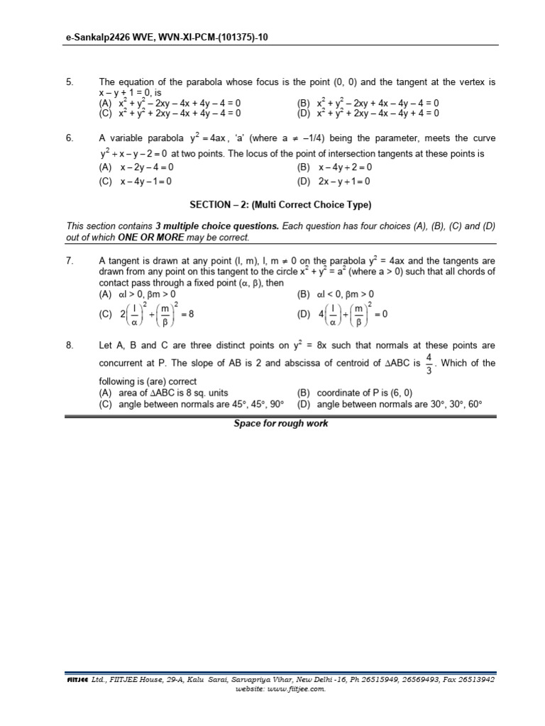 Weekly - Test-11 10 | PDF