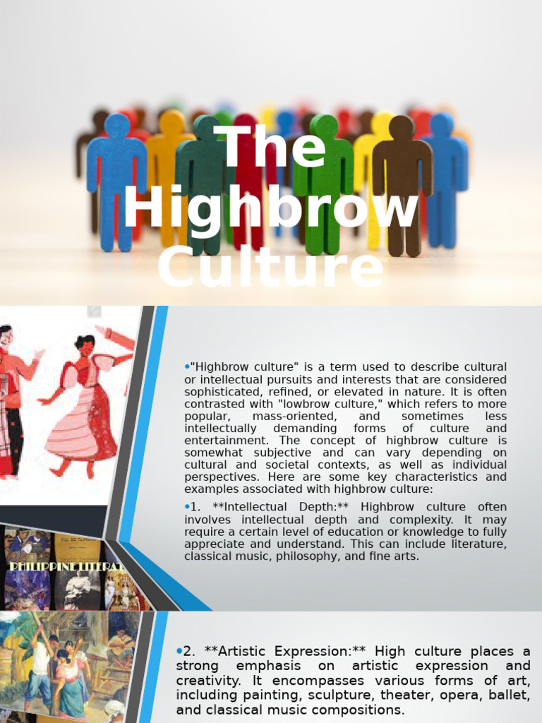 The Highbrow Culture | PDF