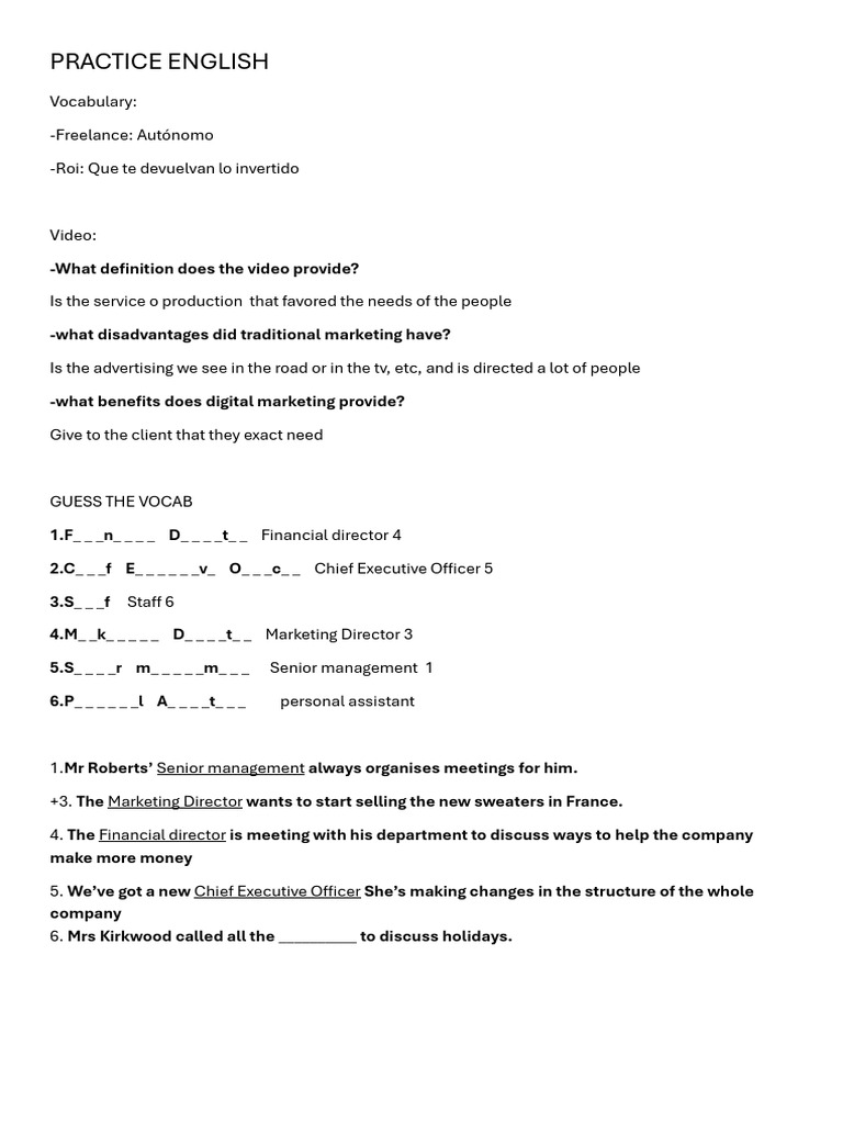 Practice English | PDF