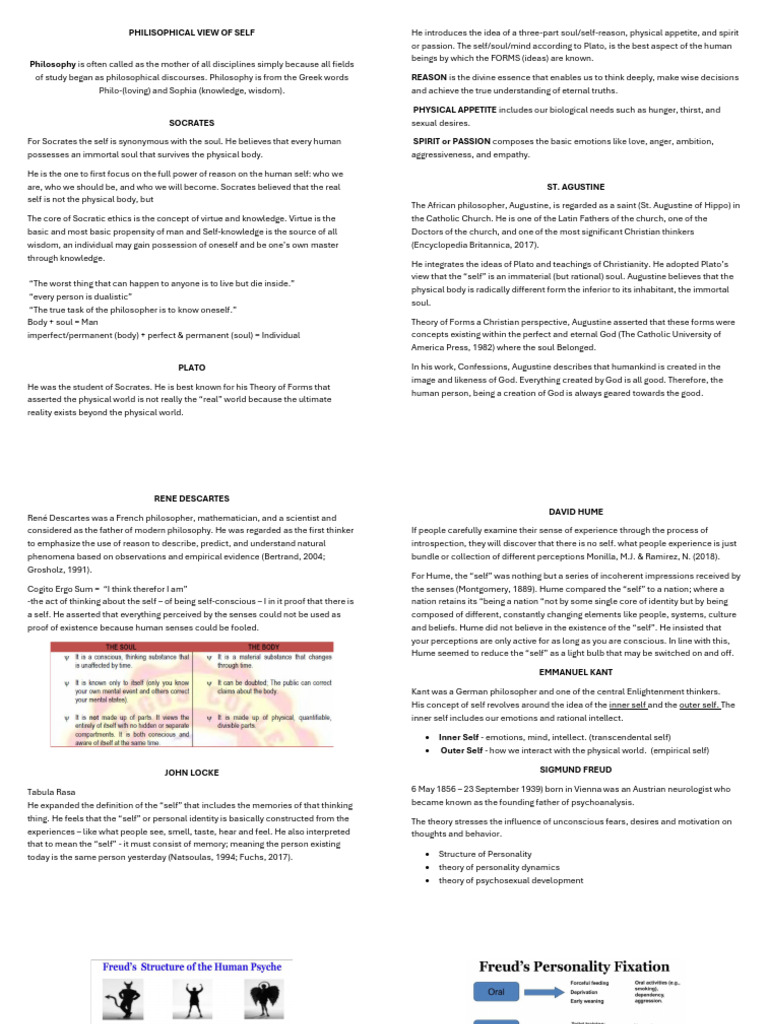 Understanding The Self Pre-Lim Lesson | PDF