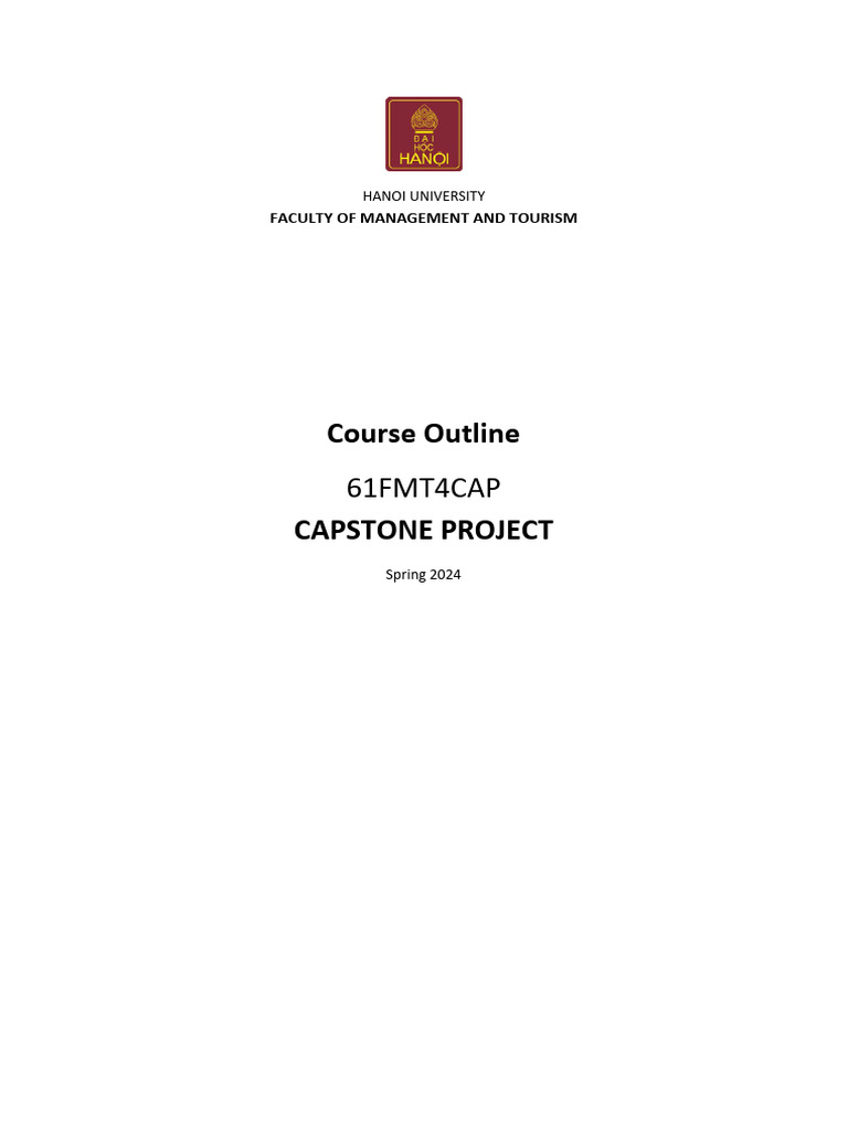Capstone Syllabus - Spring 2024 | PDF | Investing | Career & Growth