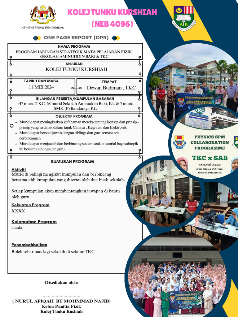 Laporan Program Akademik Fizik | PDF