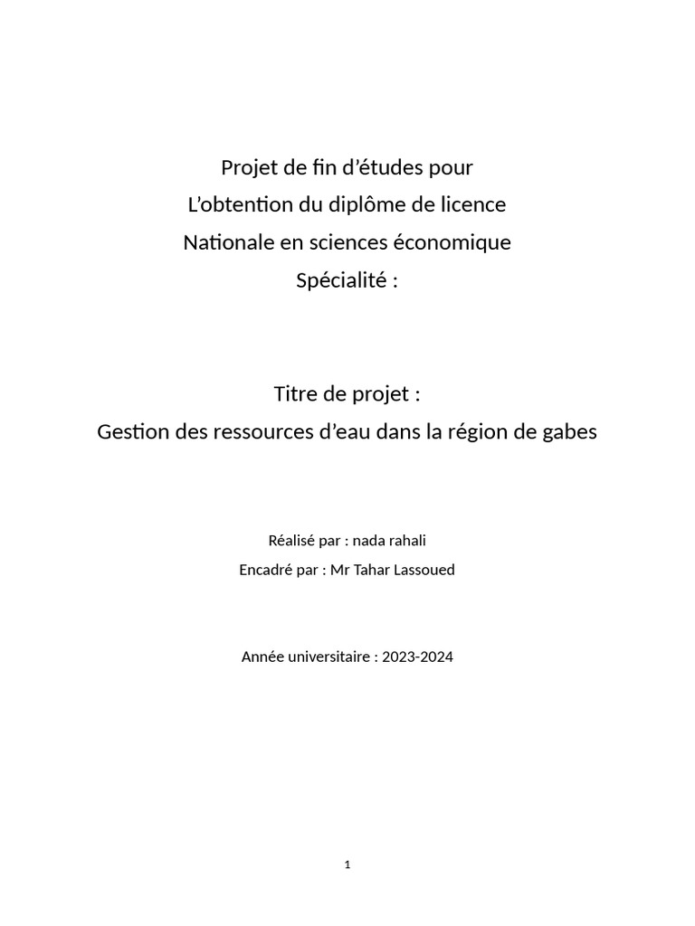 PFE FINALE Final - Corrigé | PDF