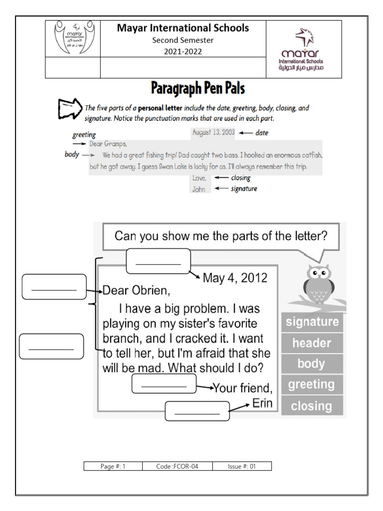 writing booklet | PDF