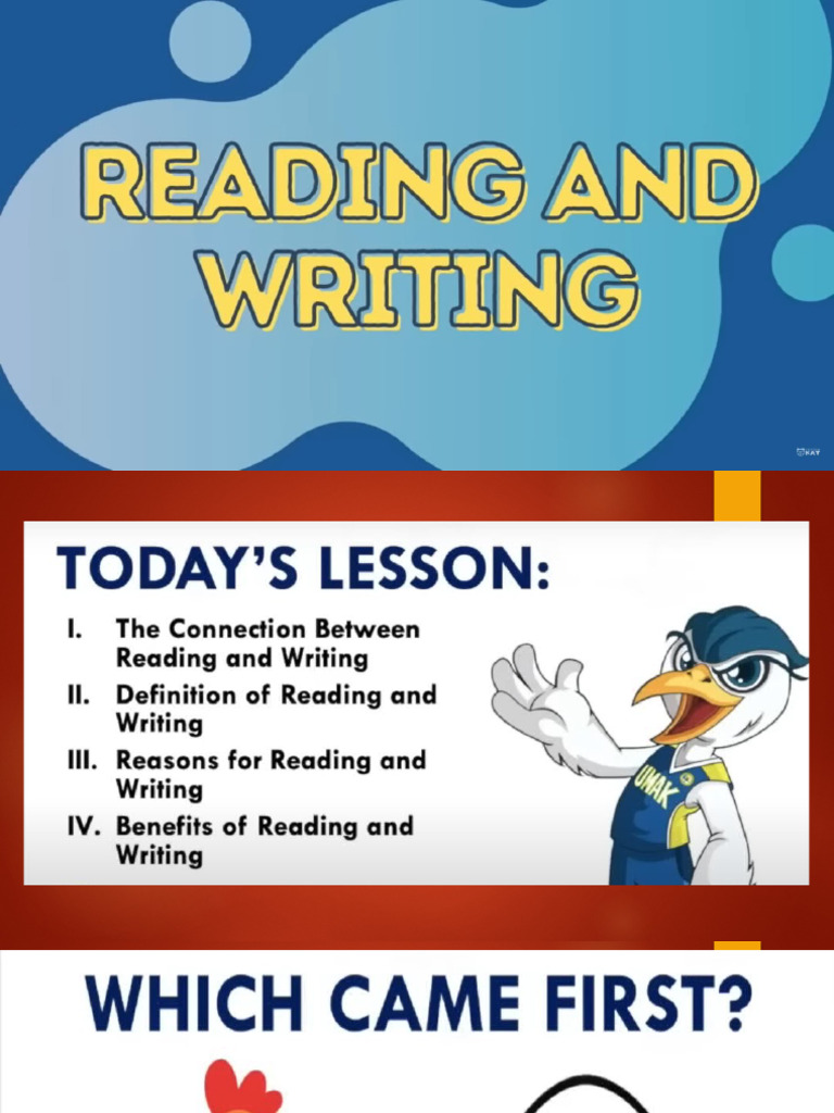 READING and WRITING LESSON 1 | PDF