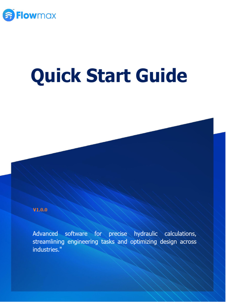 Flowmax Quick Start Guide | PDF