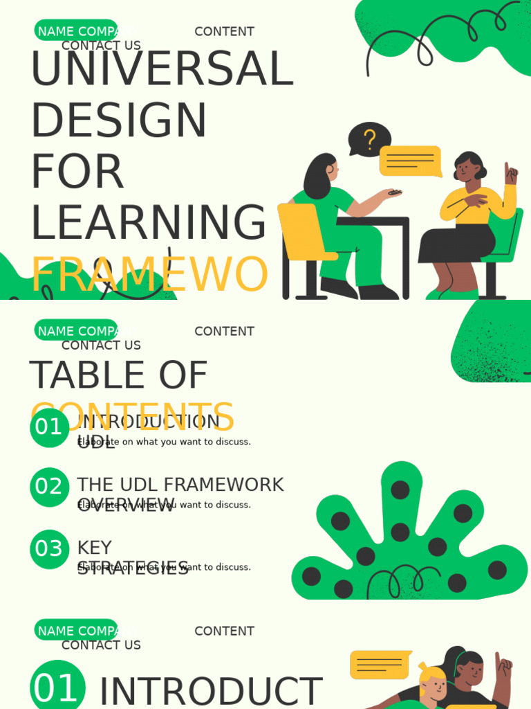 Universal Design for Learning Framework | PDF