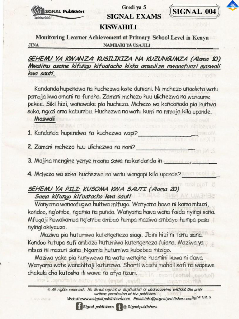 Insha ya Chakula Nikipendacho | PDF