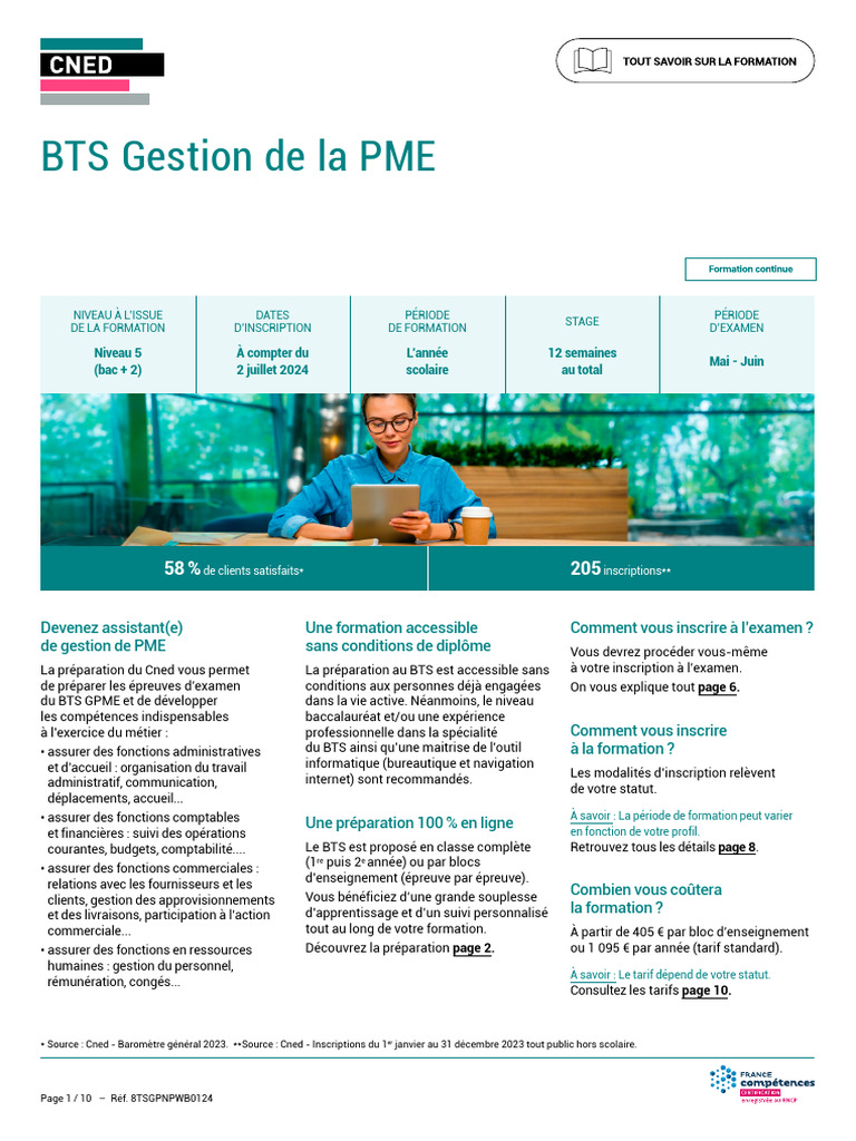 Cned BTS Gpme Doc FC24 | PDF