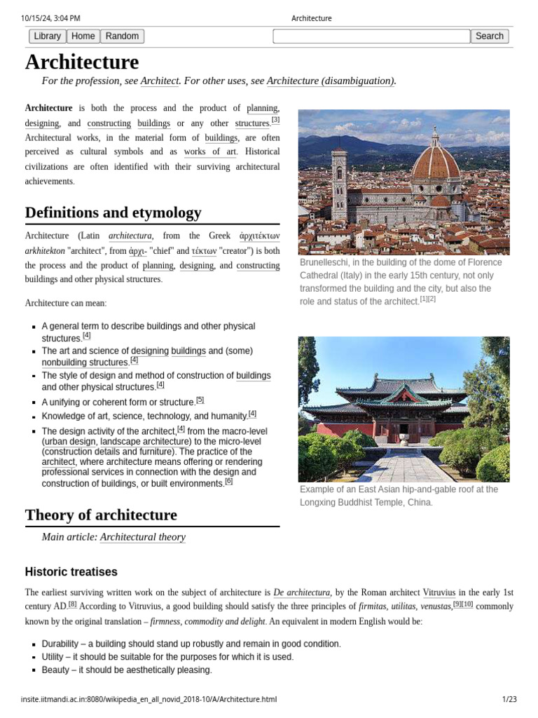 Architecture | PDF