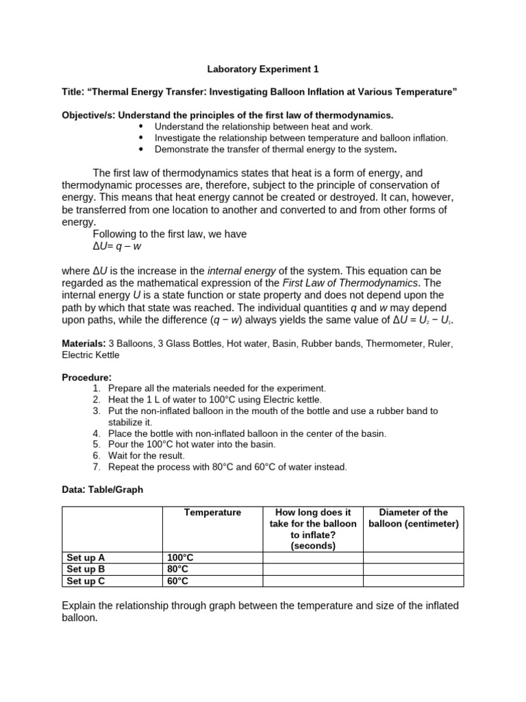 Laboratory Experiment1 | PDF