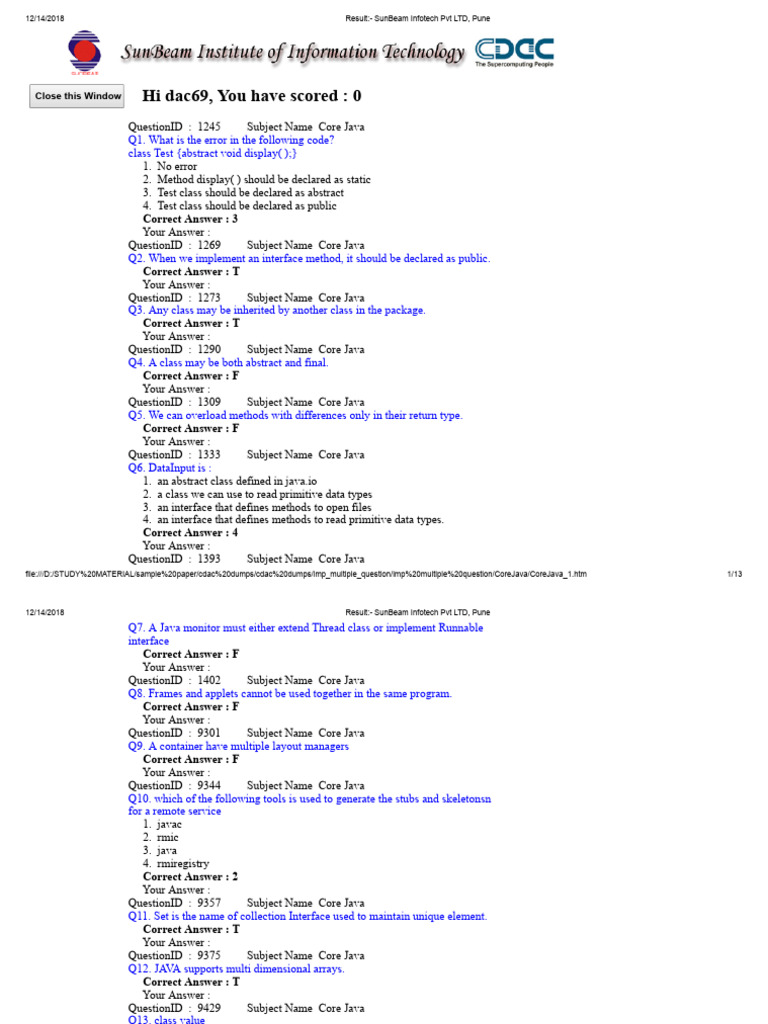 Java | PDF