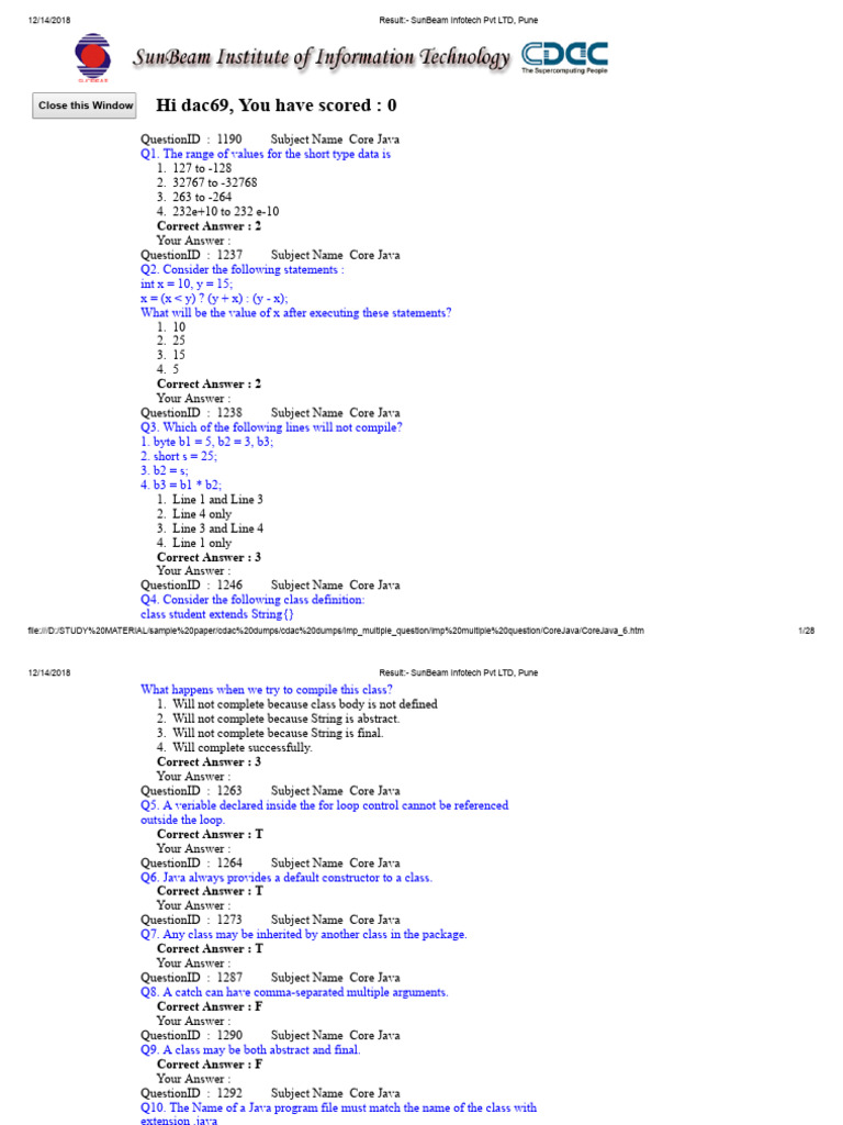Java | PDF