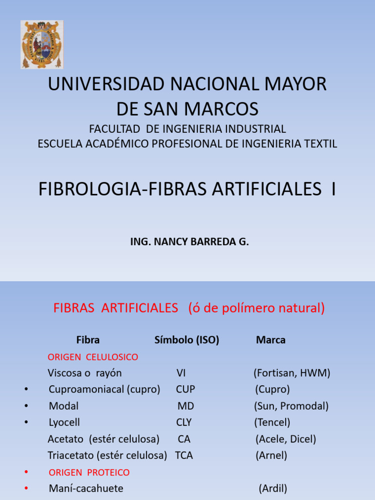 Fibrologia Fibra Artificial Viscosa | PDF