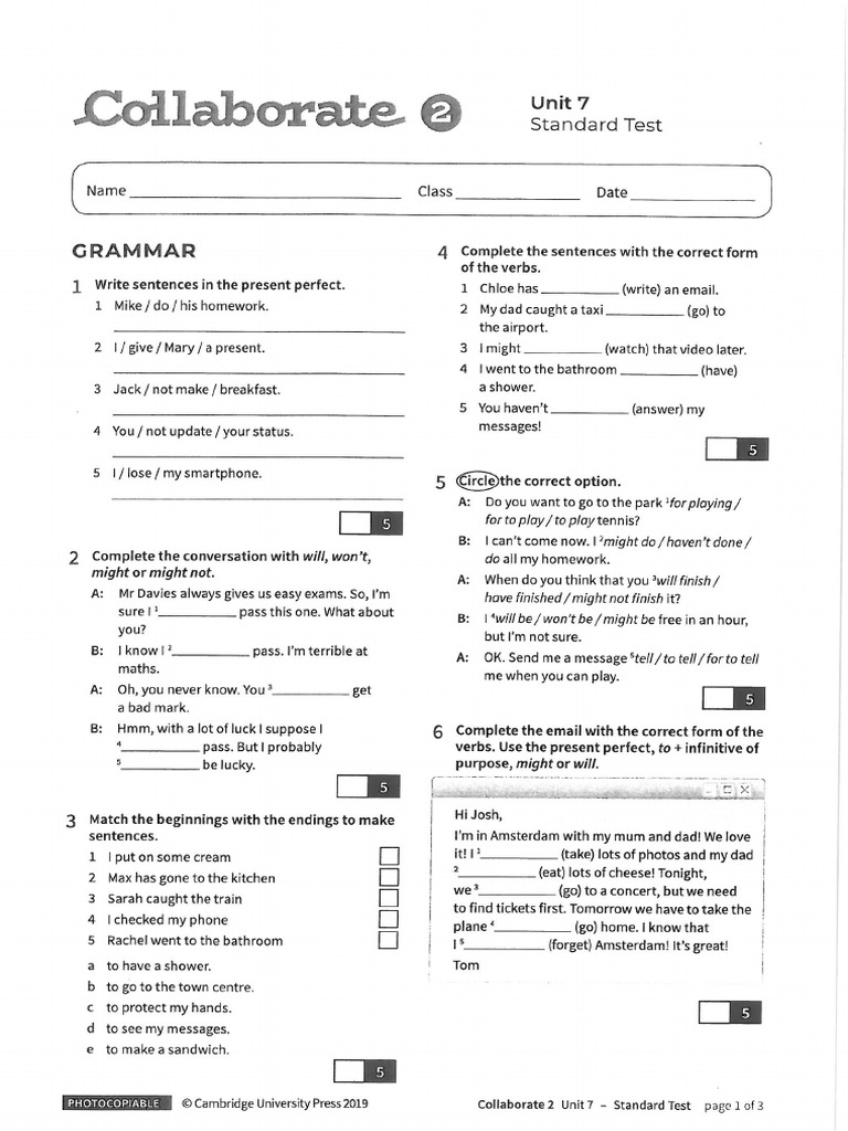 T1 Class Test Pdf