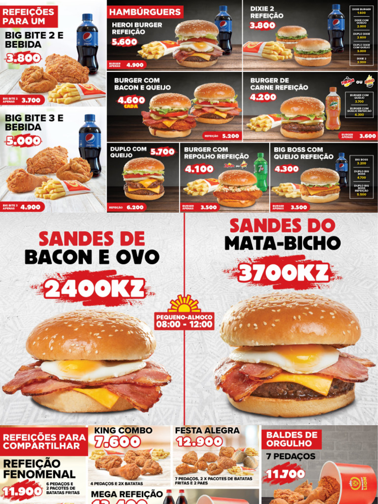 Angola Downloadable Menu | PDF