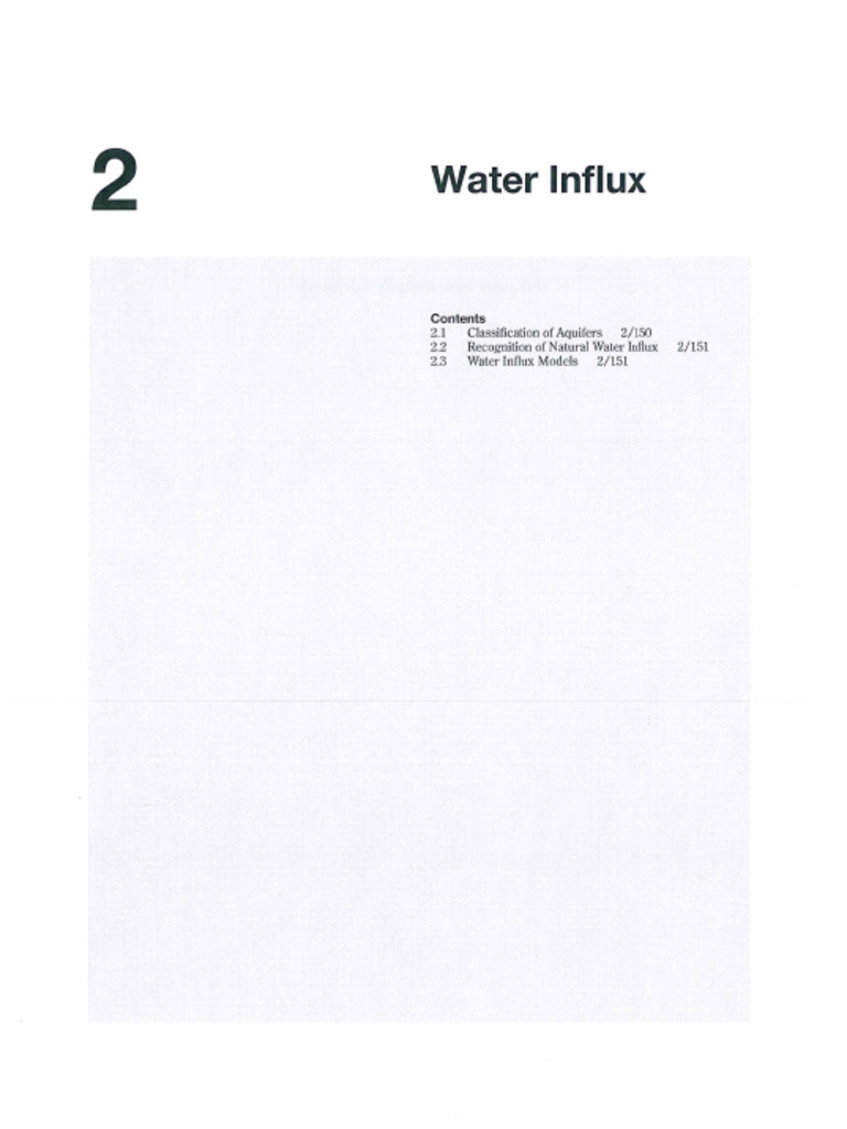 Notes 2 - Water Influx Models | PDF