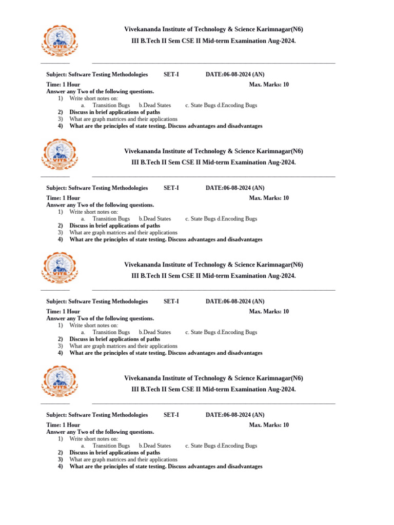 STM Mid-Ii | PDF | Software Release Life Cycle | Software Testing