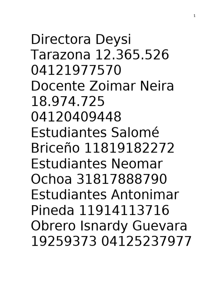 Brigada Carlos Lanz Integrantes | PDF