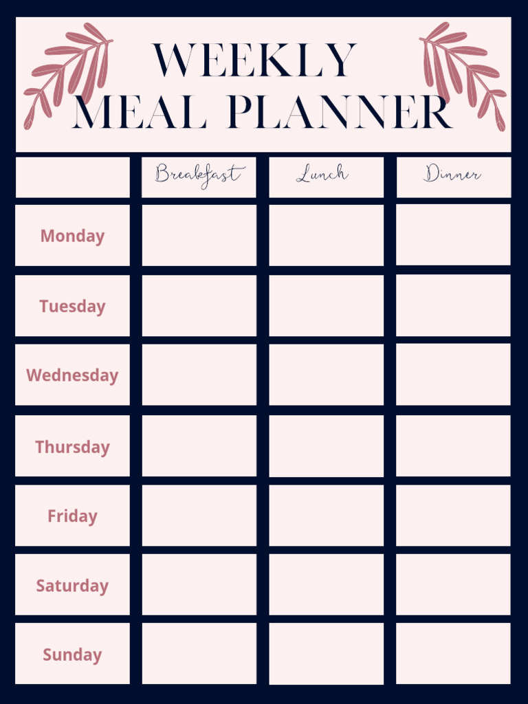 Planner Meal | PDF