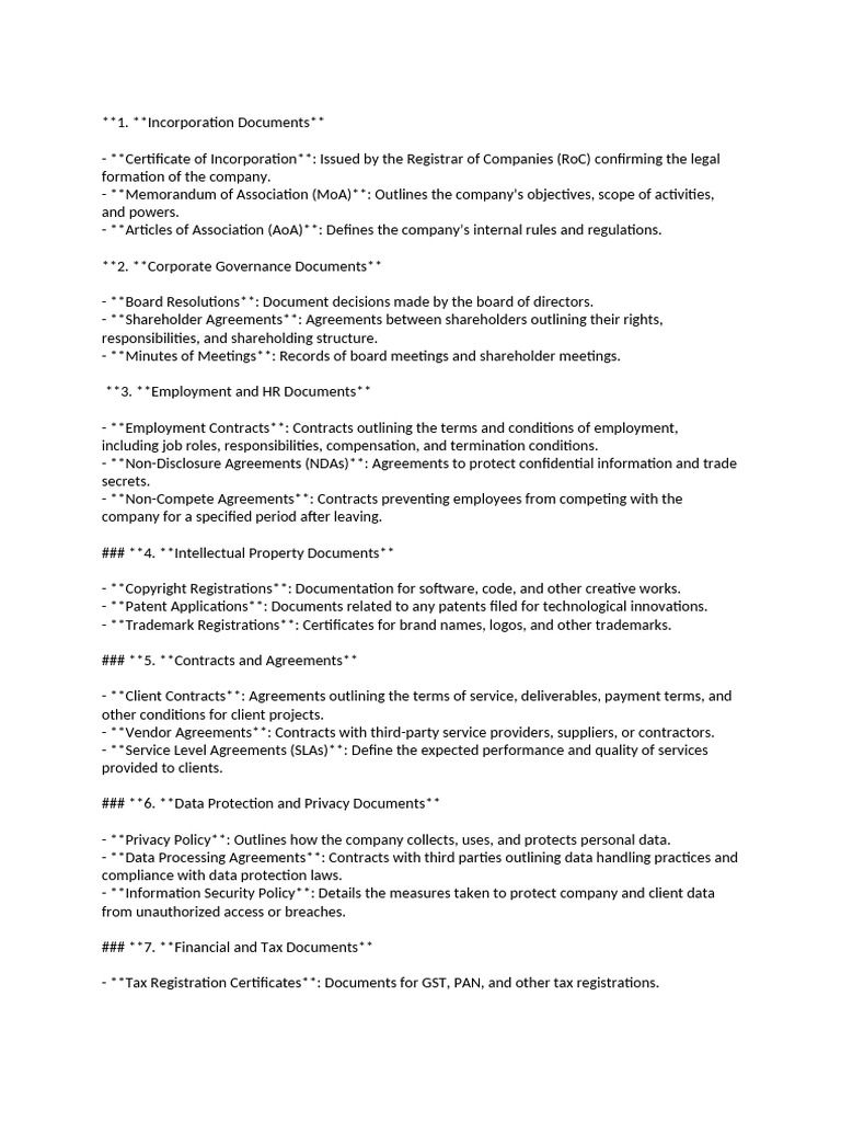 Legal Document Requirement | PDF