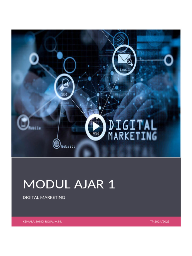MODUL AJAR 1 - Digital Marketing | PDF