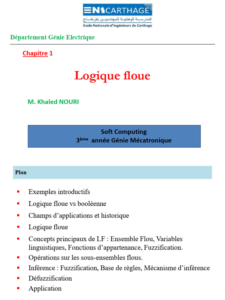 SC Chap1 Logique Floue | PDF