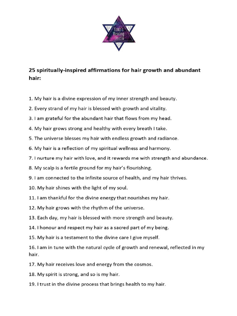 YHS Affirmations Book | PDF