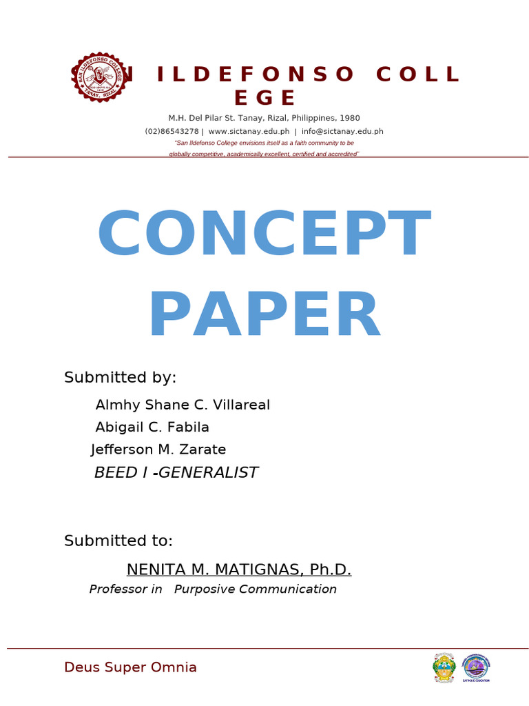 A4 almy concept paper | PDF
