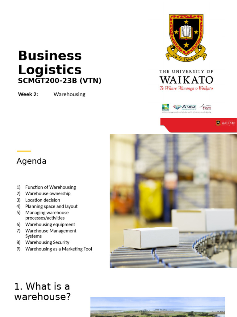 WEEK 2 PPT - Warehousing | PDF | Warehouse | Supply Chain Management