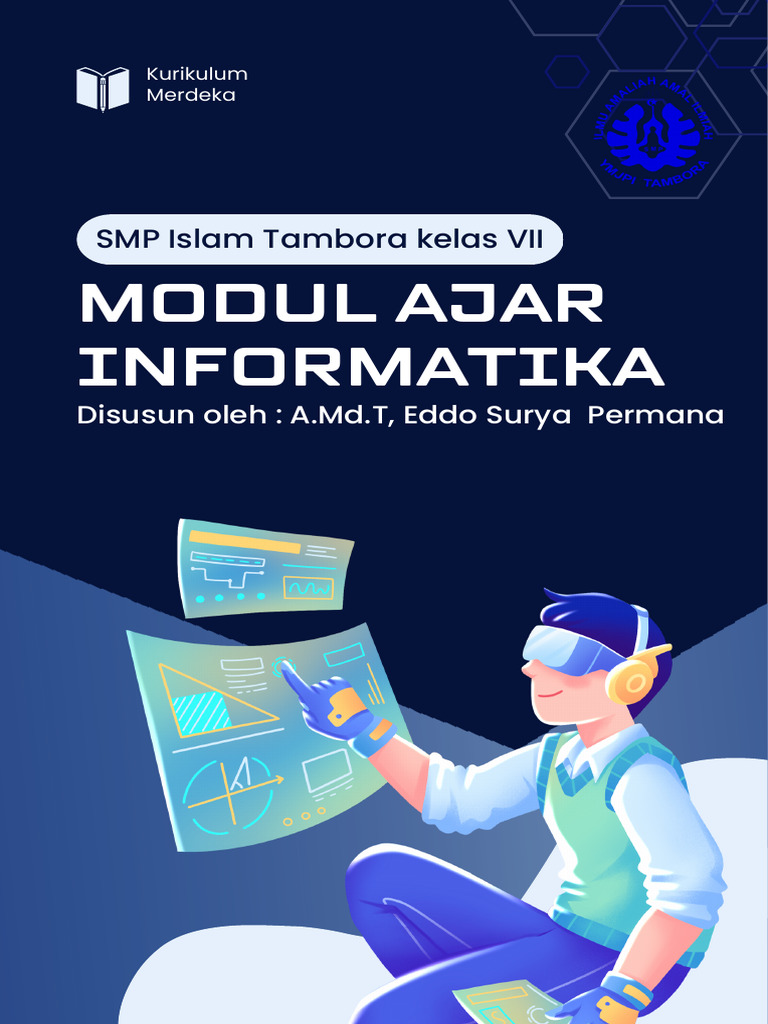 Modul Ajar Informatika Sampul Buku Biru Ilustratif | PDF Modul Ajar Informatika Sampul Buku Biru Ilustratif | PDF