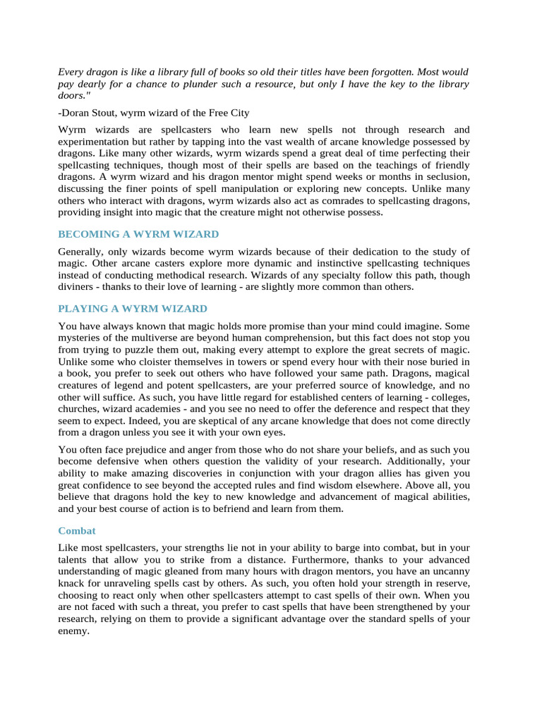 Wrym Wi̇zard Ing | PDF