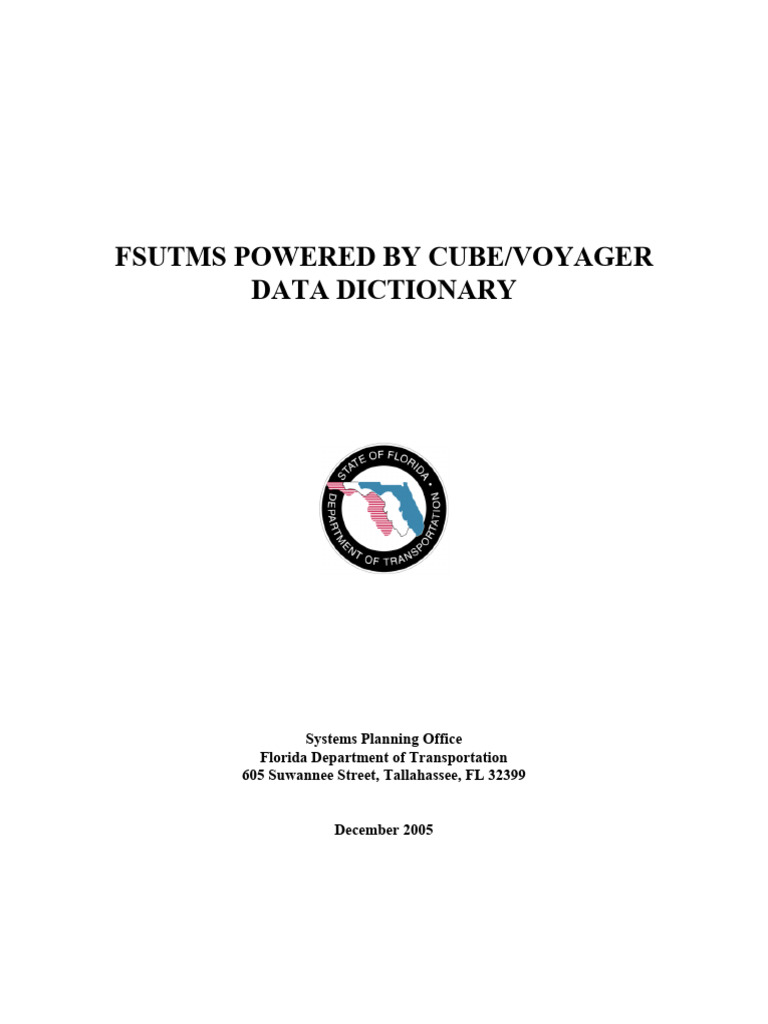 Fsutms Cube Voyager Data Dictionary | PDF