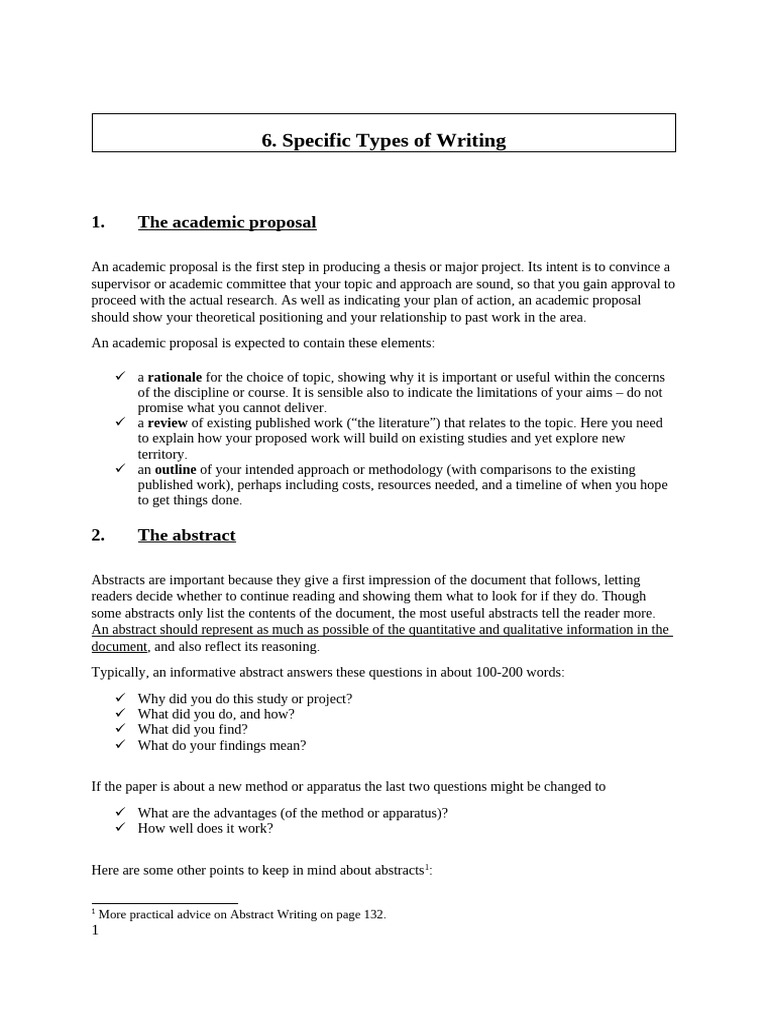 Academic English 5 - Types and Style and Editing | PDF | Abstract ...