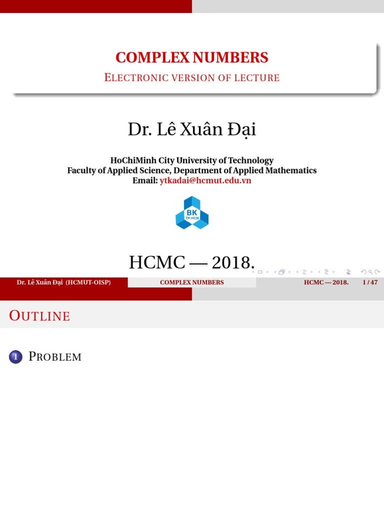Complex Numbers | PDF