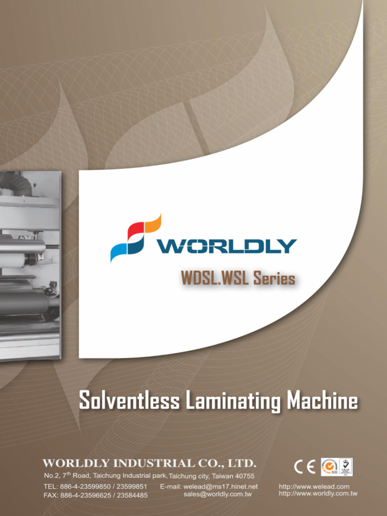 Solventless Laminating Machine | PDF