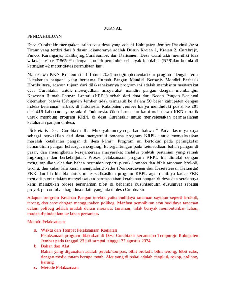 JURNAL Luaran KKN Kolaboratif | PDF