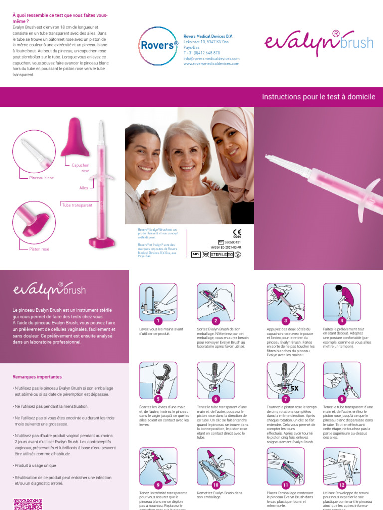 EVALYN Brosse pour auto-prelevement HPV | PDF