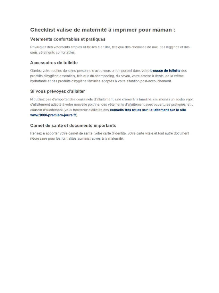 Maternité Maman | PDF