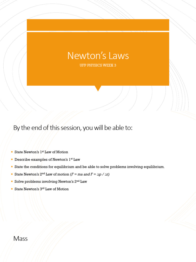 Newtons Laws | PDF