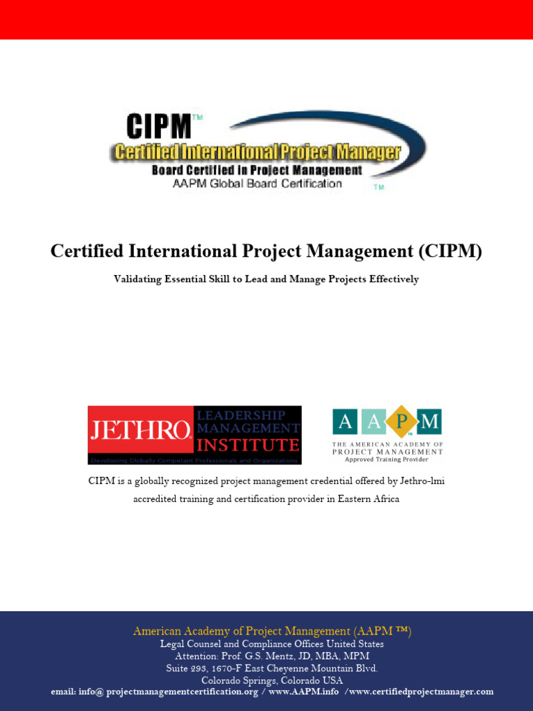 CIPM New Brochure 2022 | PDF