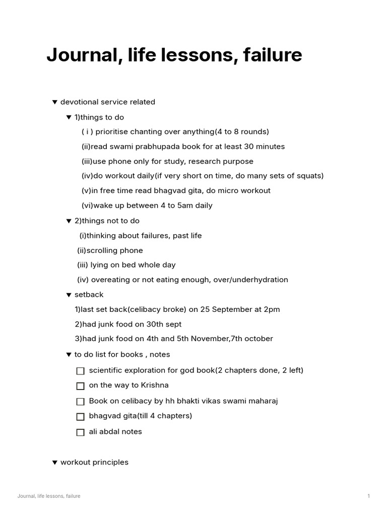 Journal_life_lessons_failure template | PDF