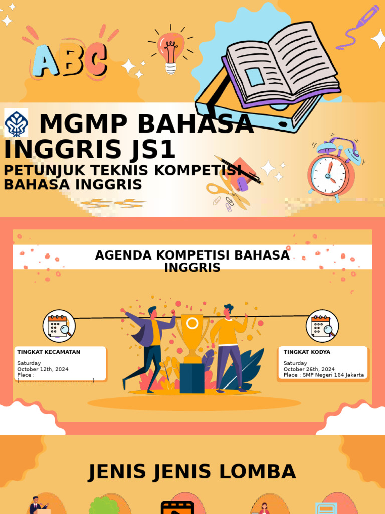 JUKNIS MGMP JS1 Kompetisi Bhs Inggris | PDF