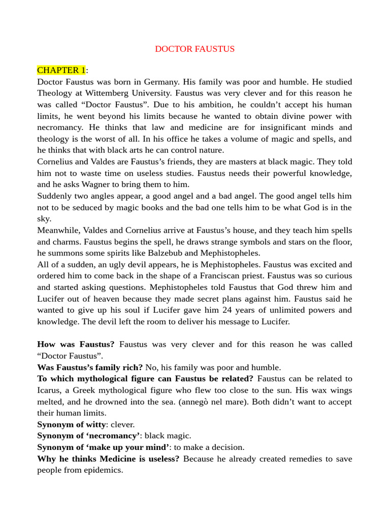 Doctor Faustus | PDF