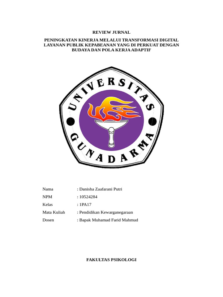 Danisha Zaafarani Putri - Review Jurnal | PDF | Business | Career & Growth