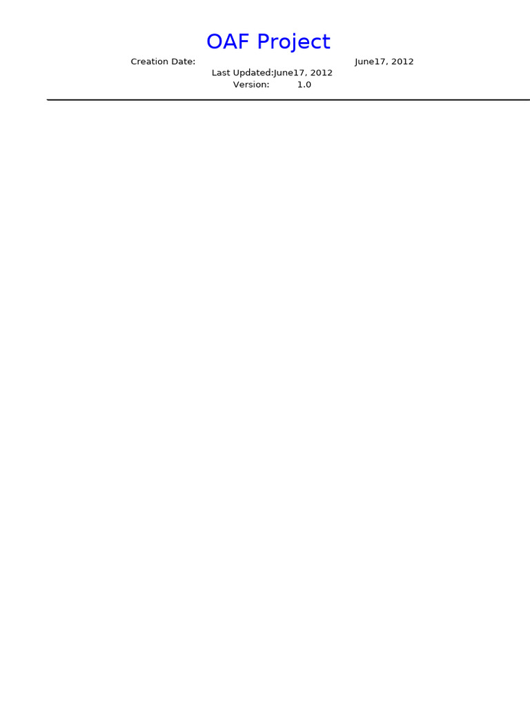 003 Day Three - OAF Project | PDF