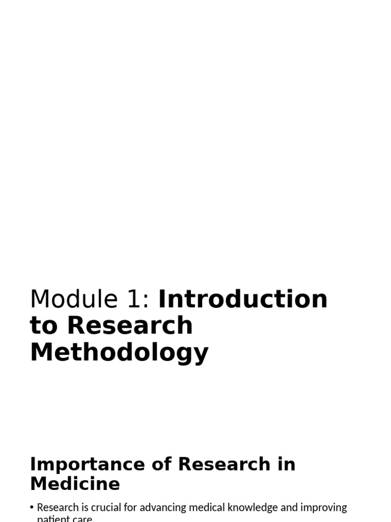 Research Methodology Course | PDF