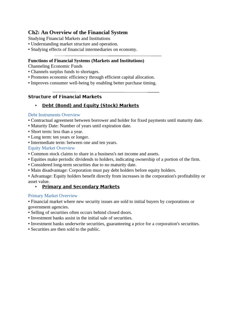 Ch2 money &banking | PDF