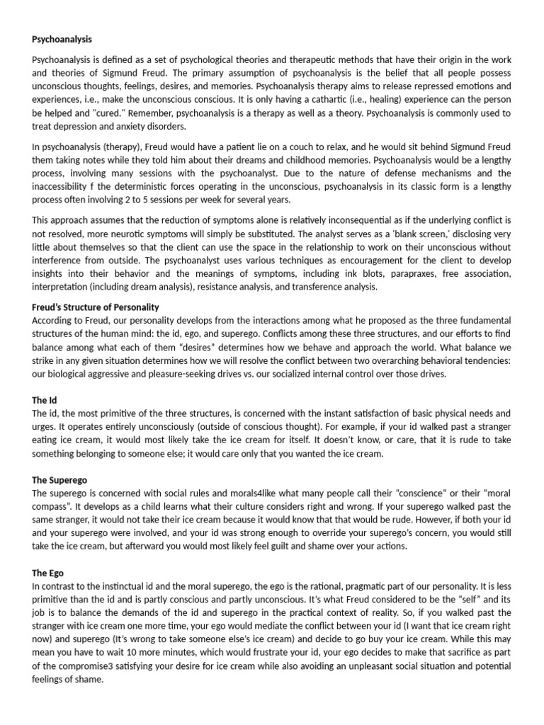 DISS - Riviewer For 1st Quarterly Examination | PDF | Id | Psychoanalysis